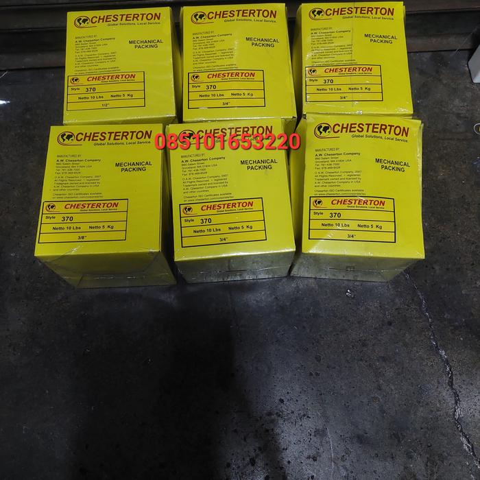 Jual gland packing chesterton 477-1 carbon fiber 1/2" 5kg - Jakarta ...