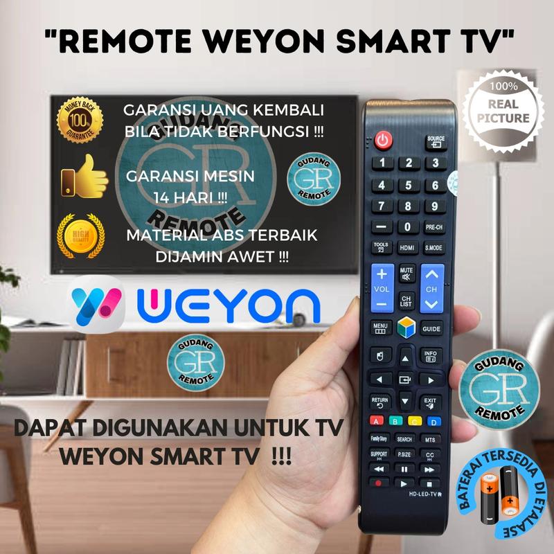 Remote remot TV Weyon Smart TV LCD LED - Shop | Tokopedia