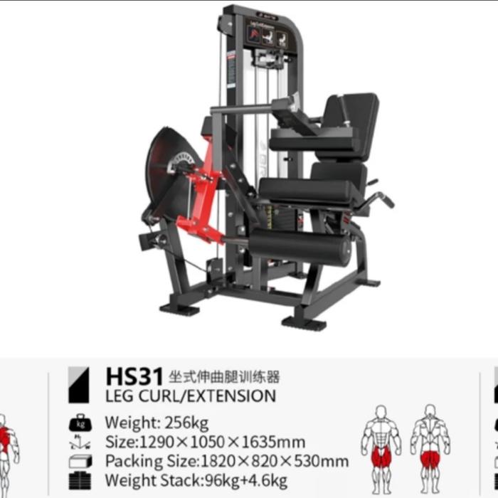 Jual BRTW HS31 Seated Leg Curl Brightway Alat fitness komersial ...