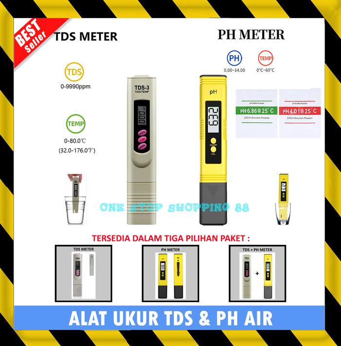 Jual ALAT UKUR PENGUKUR TDS PH TEMPERATUR METER AIR KOLAM IKAN ...