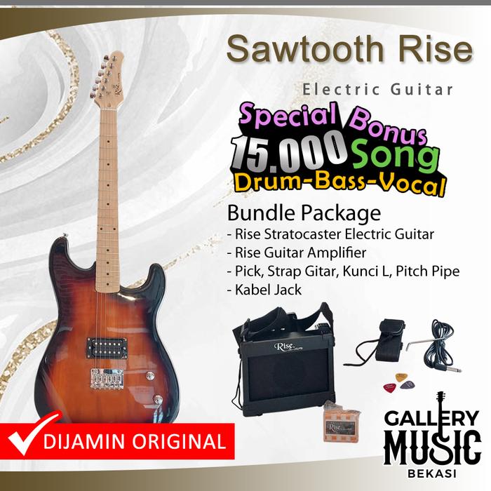 Jual Gitar Elektrik Rise Stratocaster by Sawtooth Complete Set ORIGINAL ...