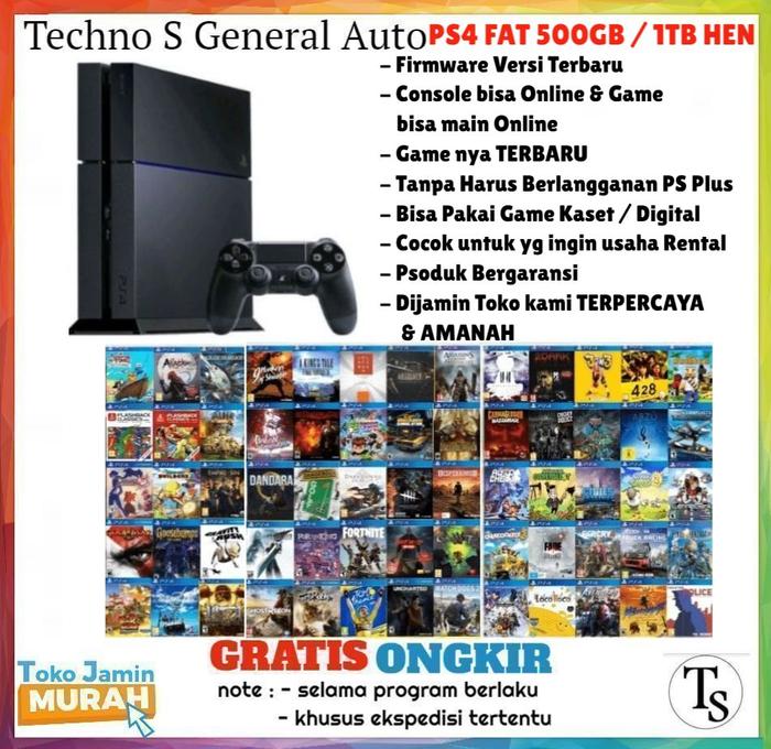 Jual PS4 FAT 500GB - PS4 500 GB Dan 1 Dualshock PS 4 - 500GB, 1 stik ...