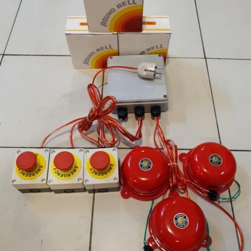 Sirene Emergency Fire Alarm/Bell Istrahat Kantor Pabrik 3 Arah - Shop ...