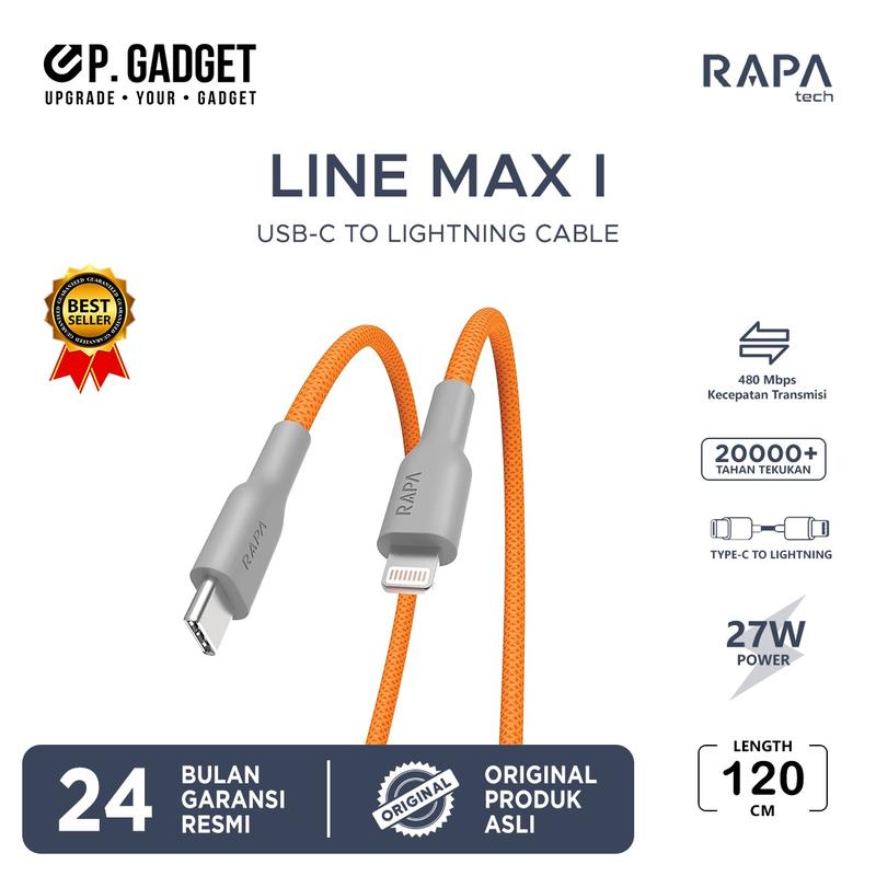 RAPATECH LINE MAX I USB-C TO LIGHTING CABLE (NEW) RAPA PONTIANAK - Shop ...