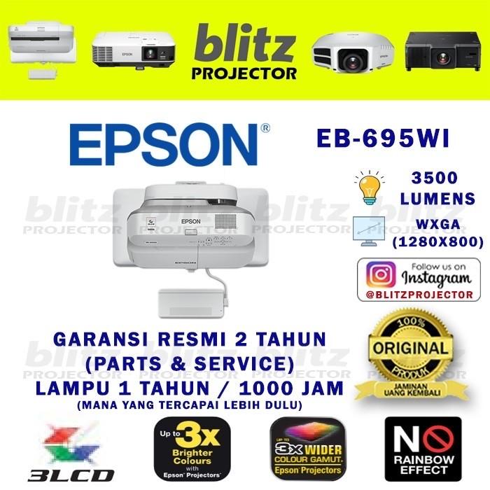 Proyektor - Projektor - Epson EB - 695WI - WXGA 3500 LUMENS EB695WI ...