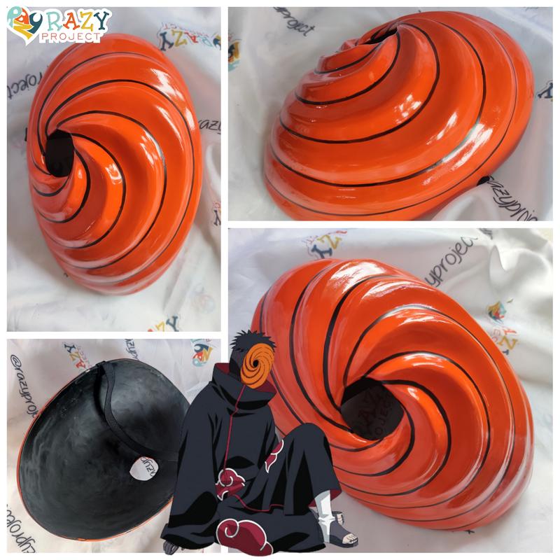 Tobi Obito Uchiha Naruto Orange Mask Topeng Kayu Cosplay Anime - Shop ...