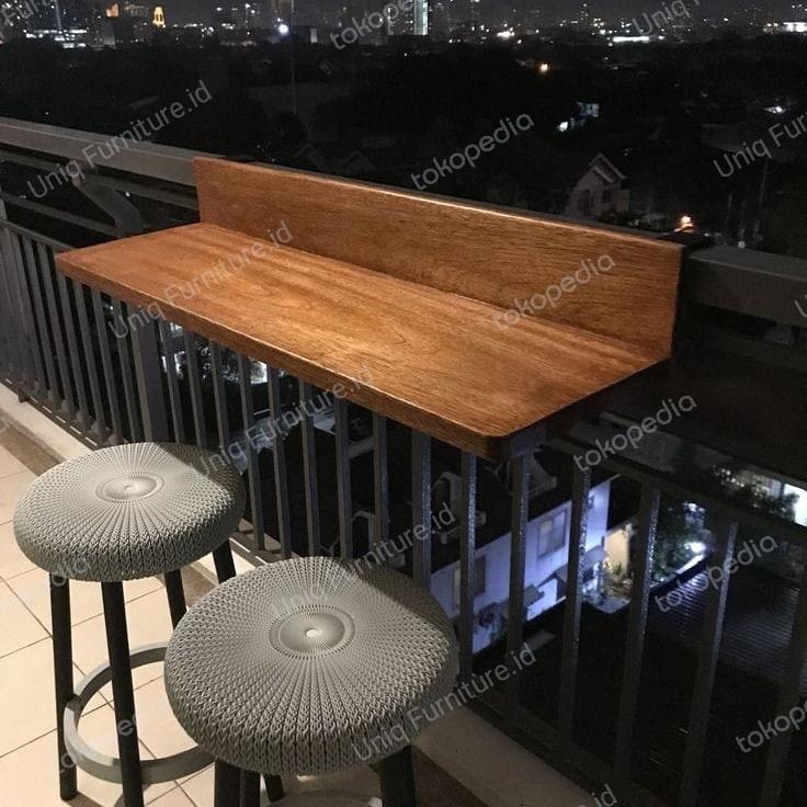 meja gantung balkon uk 100x30x15cm - Shop | Tokopedia