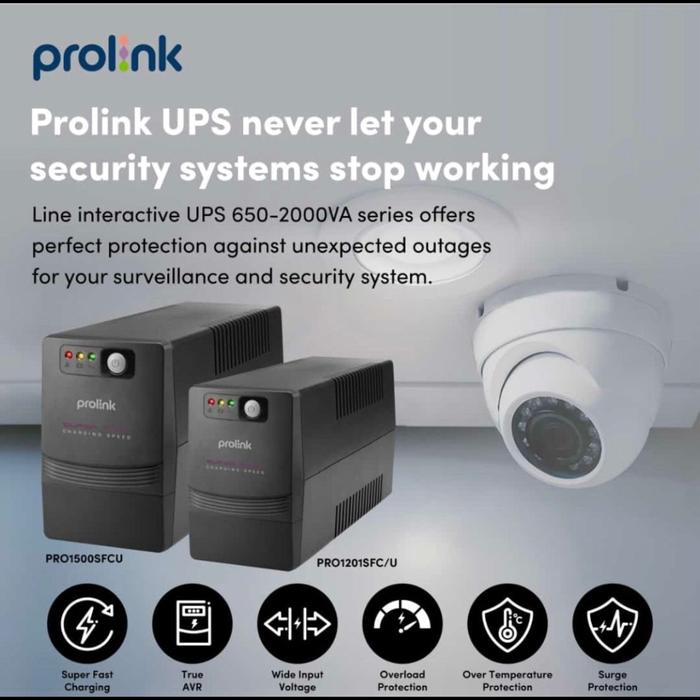 Jual UPS PROLINK 650VA PRO700SFC 450W KABEL EXTENSION 3 LUBANG ...