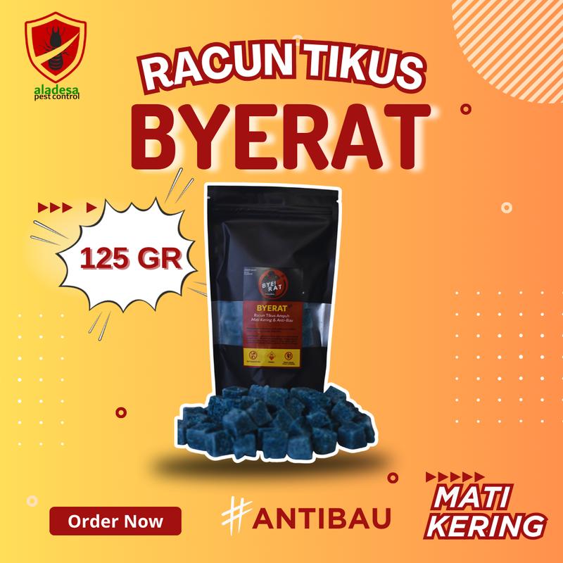 BYERAT RACUN TIKUS BASMI TIKUS SUPER AMPUH MATI KERING 125 gram - Shop | Tokopedia