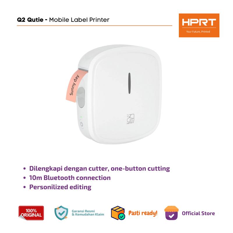 HPRT Q2 Qutie Mobile Label Printer Bluetooth One-Button Cutting - Shop ...