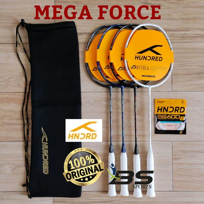 Jual RAKET BADMINTON HUNDRED MEGA FORCE HNDRD MEGA FORCE ORIGINAL ...