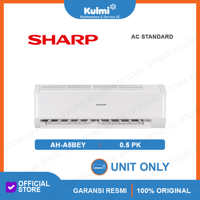 Jual AC Sharp AH-A5BEY 1/2pk AC Sharp AH-A 5 BEY 0.5pk AC Split Unit ...