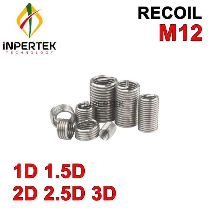 Promo Recoil M12X1.75 Thread Helicoil M12 X 1.75 Drat Baut Repair Kunci ...