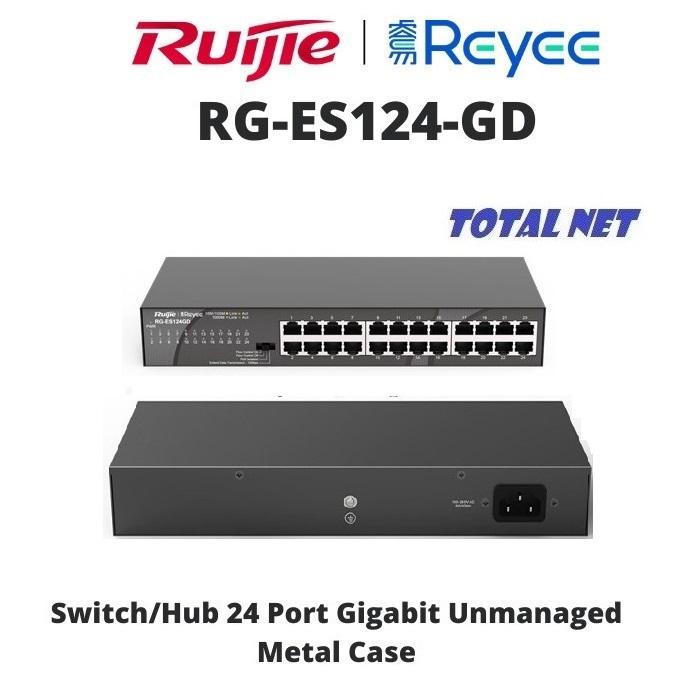 Jual Ruiji RG-ES124GD ES124GD 24 Port Gigabit Metal Case Unmanaged ...