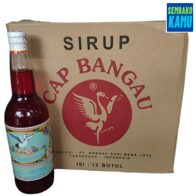 Jual Sirup Cap Bangau Sirop Bango Rasa Pisang Ambon 1 Dus Isi 12 Botol ...