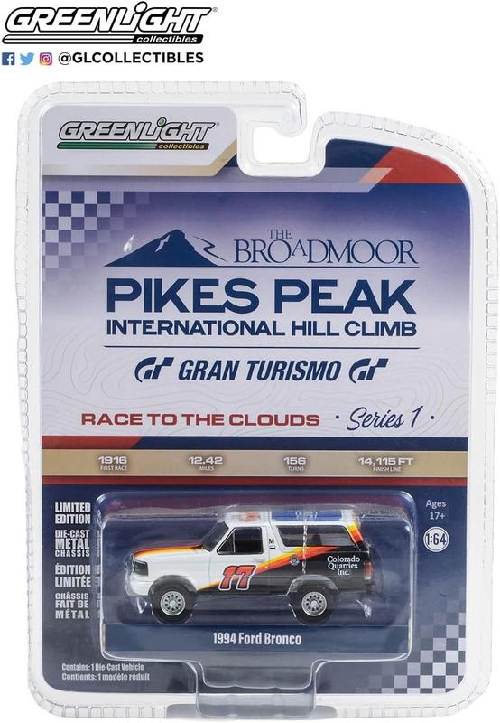 13330-F Greenlight 1994 Ford Bronco Pikes Peak Series 1 Diecast - Shop ...