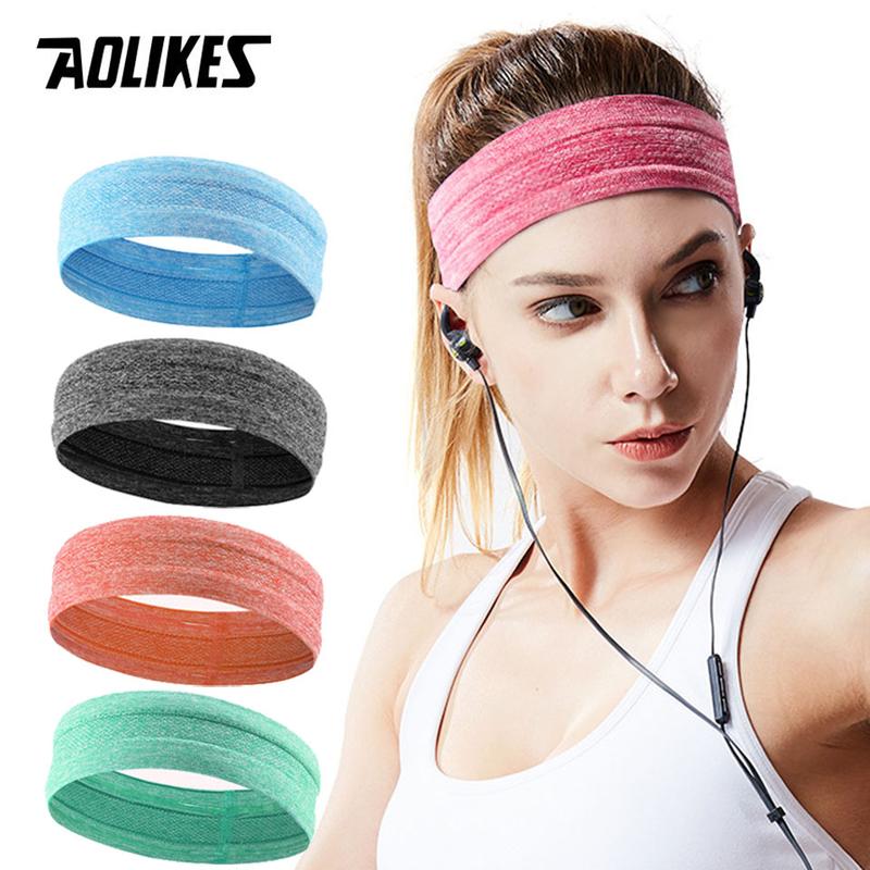 AOLIKES COTTON HEADBAND SWEATBAND SWEAT HAIR HEADBANDS SPORTS SAFETY ...