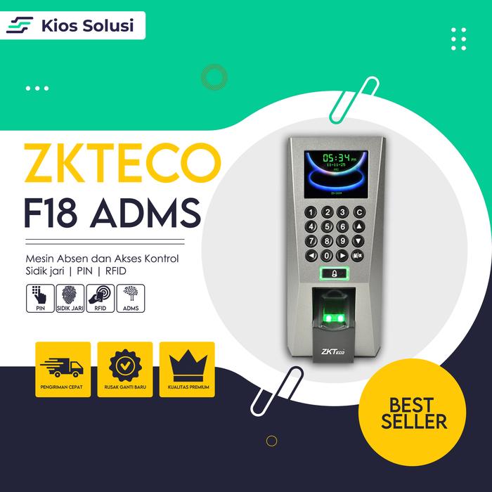 Jual Mesin Absensi dan Akses Kontrol | Fingerprint | ZKTECO F18 | RFID ...
