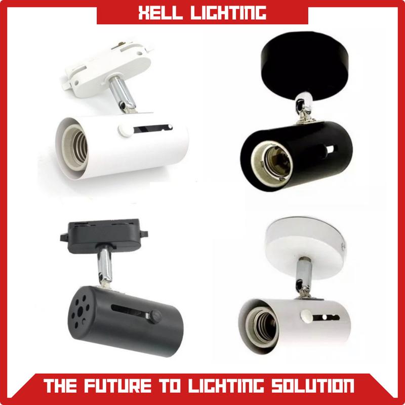 Lampu Sorot E27 Fitting Sorot LED Spot Light 3cm Plafon Rell - Shop | Tokopedia