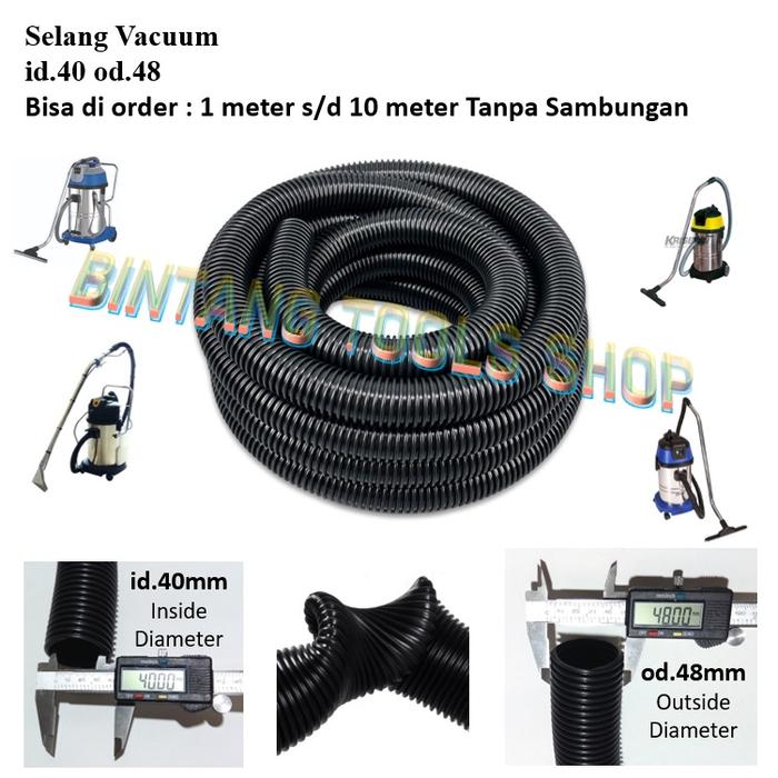 Jual Selang Vacuum Cleaner 30Liter id40 od48 30L 60L 80L 90L selang id ...