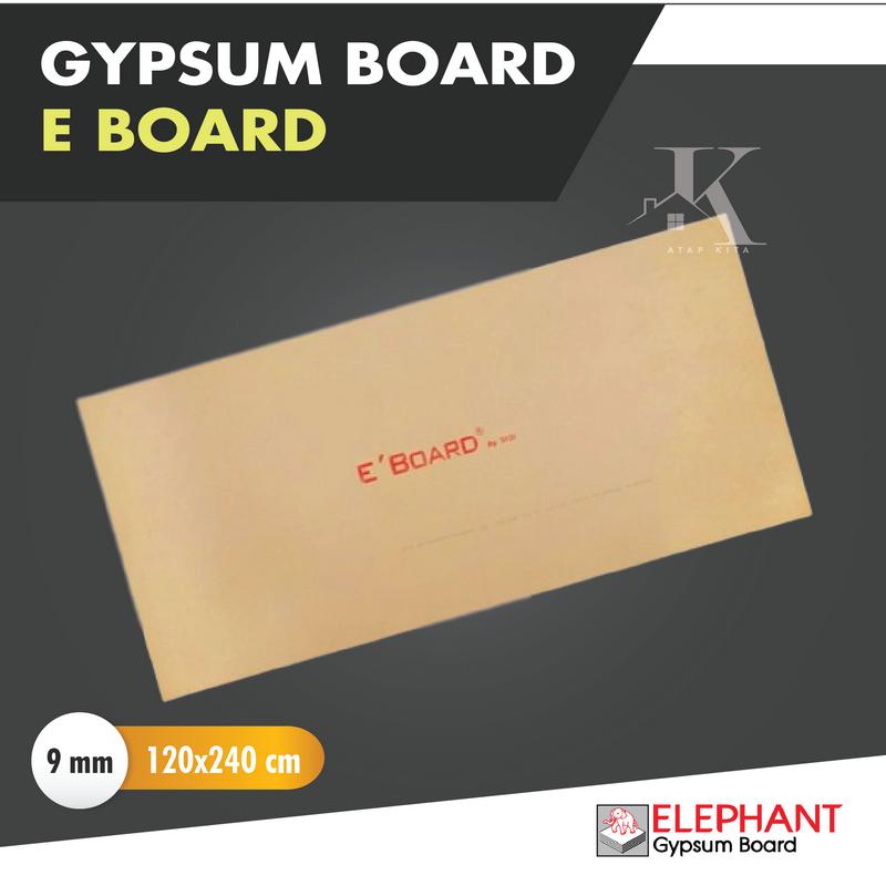 Gypsum E board 9mm / Gipsum Eboard / Papan Eboard ELEPHANT - Shop | Tokopedia