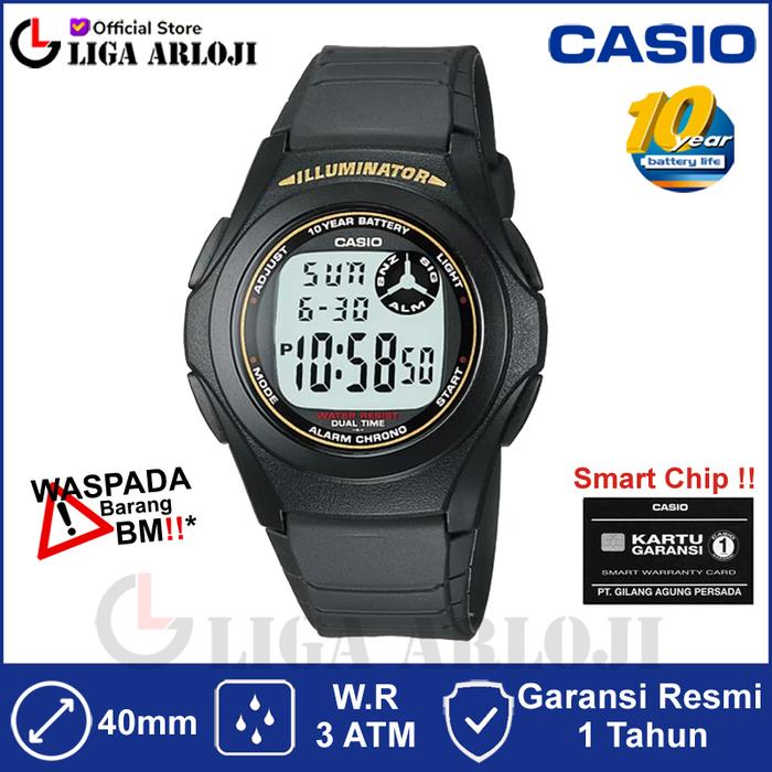 Promo CASIO F-200W-9ADF - Jam Tangan Anak / Pria Digital F200W F-200W ...