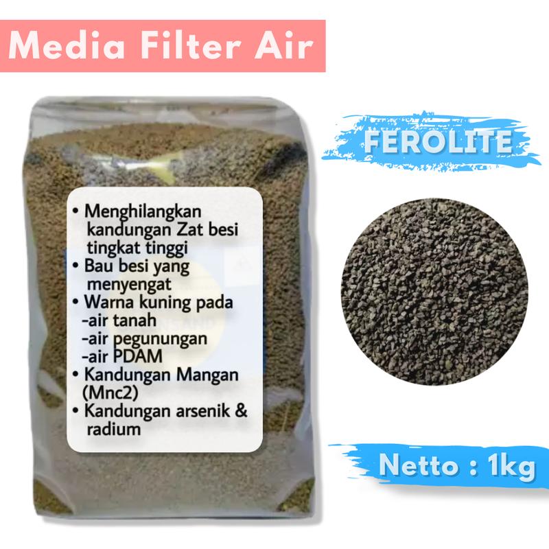 pasir ferolite super 1kg media filter air bau zat besi - Shop | Tokopedia