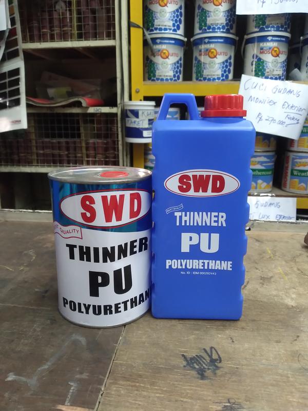 Thinner / pengencer cat minyak SWD polyurethane 1 ltr - Shop | Tokopedia