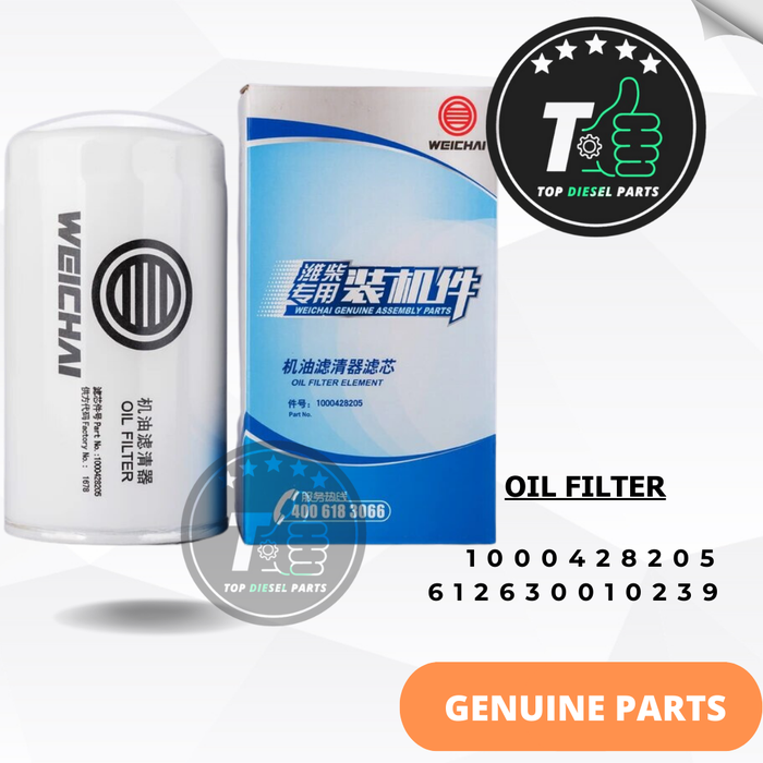 Jual Oil Filter merek Weichai Original 612630010239 1000428205 Genuine ...