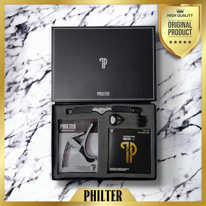 Jual Bundling Gift Box Set Senar Gitar Philter Akustik Elektrik Klasik ...