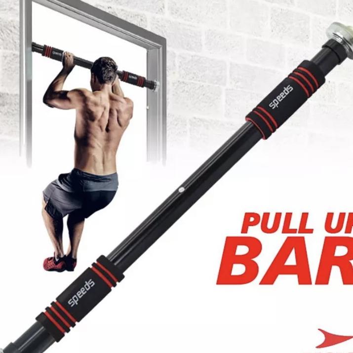 Alat pull up alat fitness bar black red - Shop | Tokopedia