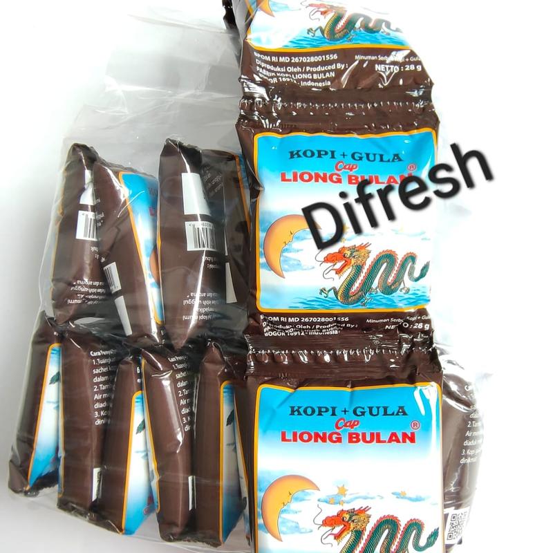 Kopi + Gula cap Liong Bulan isi 20 sachet - Shop | Tokopedia