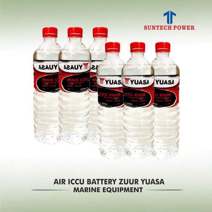 Jual Air Accu Battery Aki Yuasa Zuur Merah 1 Liter Air Aki - /DUS ...