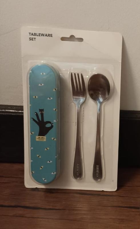 CUTLERY SET HAND SERIES MINISO (SENDOK, GARPU) TOSCA - Shop | Tokopedia