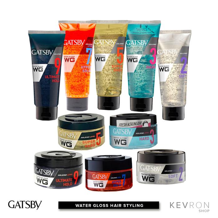 Jual Gatsby wg water gloss hair styling gel minyak rambut pomade soft ...