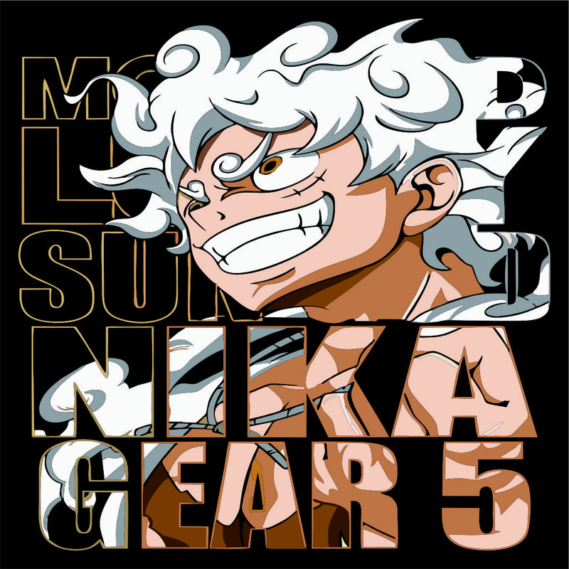 BA160 Sablon Setrika Sablon DTF Tema Anime One Piece Sablon Seterika ...