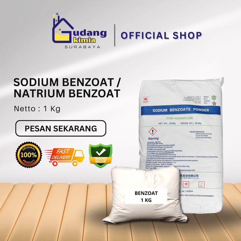Sodium Benzoat / Natrium Benzoat / Pengawet Makanan 1 Kg - Shop | Tokopedia