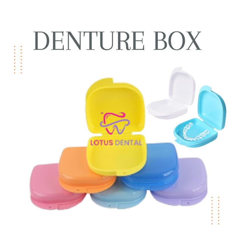 Denture box kotak prothesa protesa kotak gigi palsu tempat retainer ...