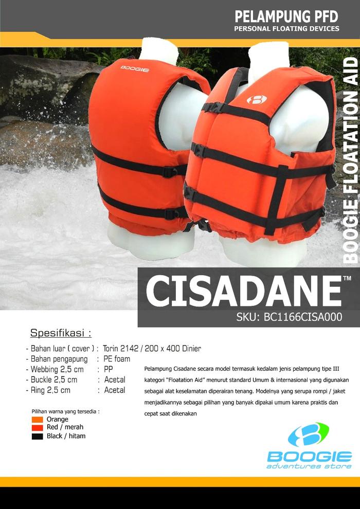 Jual Pelampung Cisadane Boogie / Life Jacket Cisadane Boogie - Kota ...