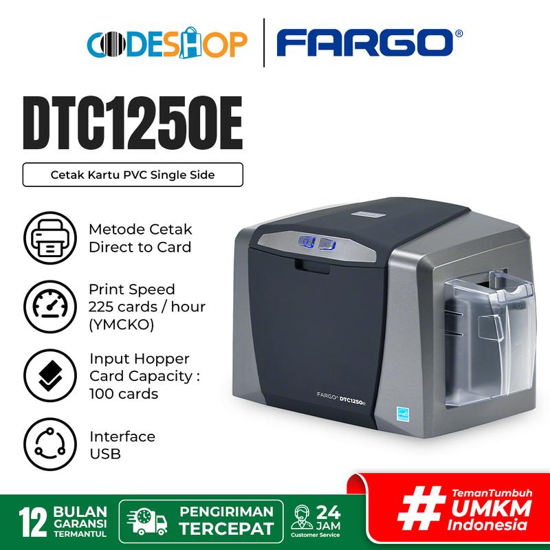 Printer Fargo DTC 1250E Cetak Kartu Identitas Member - Shop | Tokopedia