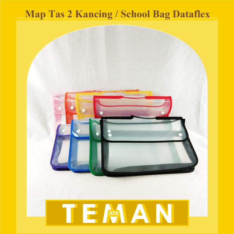 Map Plastik Tas Kancing 2 / School Bag - Dataflex - Shop | Tokopedia