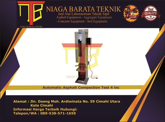 Jual automatic aspal compactor test alat automatic asphalt compaction ...