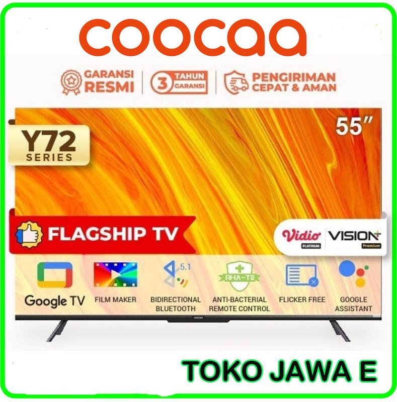 COOCAA 55 INCH GOOGLE TV UHD TV 4K TV 55Y72 Garansi Resmi - Shop ...