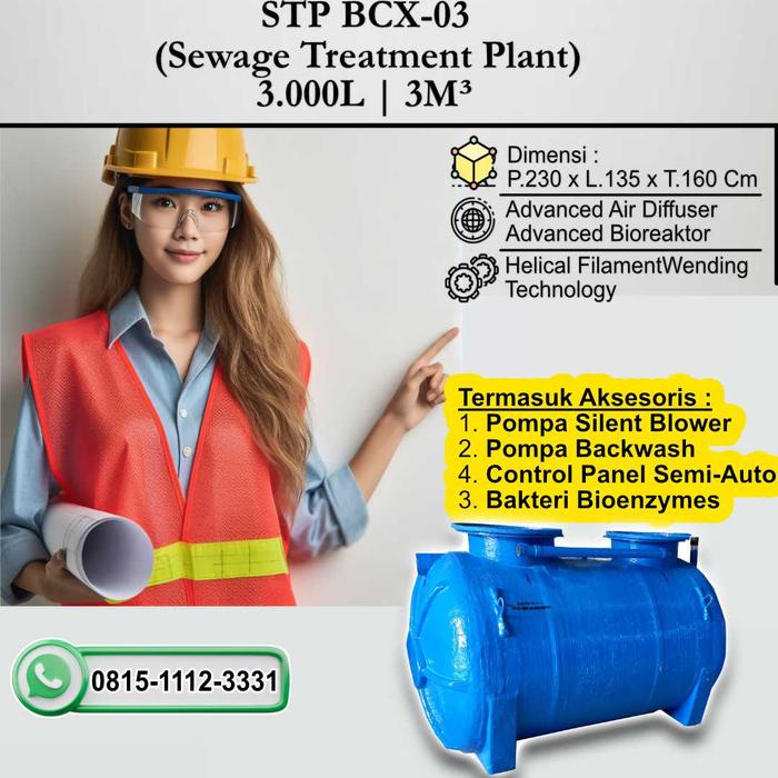 Jual Septictank Biofil IPAL STP Biotank 3.000 Ltr 3M3 / Biotech Biofil ...
