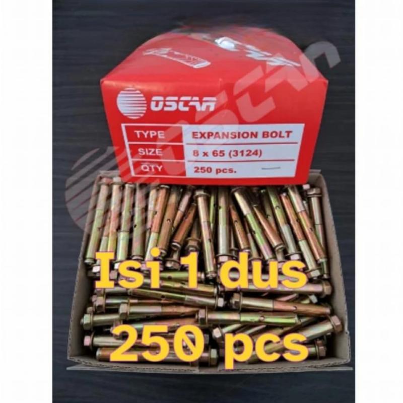 Dynabolt 8 x 65 / Baut Dinabolt 8x65 / Dynabolt Baut Tembok - Shop ...