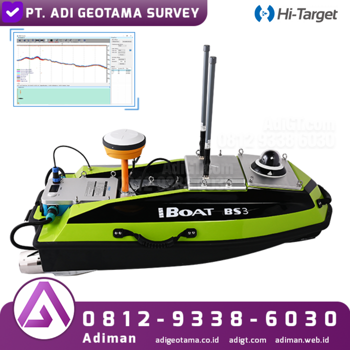 Jual iBoat BS3 USV Hi-Target GNSS Boat control Hi-Survey Surface Drone ...