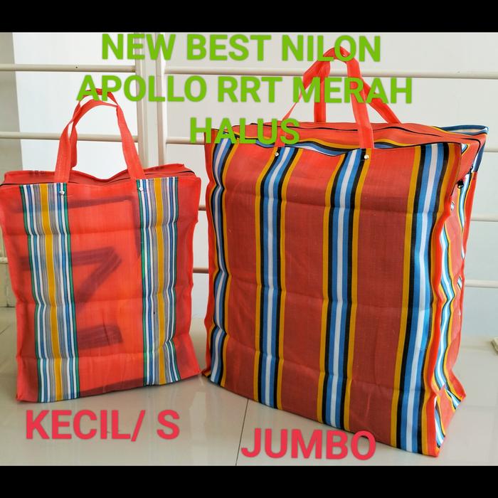 Jual TAS BELANJA NILON SENAR TOTE BAG KECIL JUMBO TAS PASAR/TAS AYAM ...
