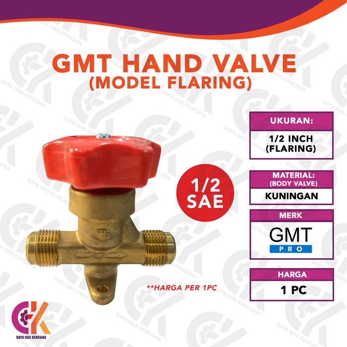 Jual GMT Hand Valve - Stop Kran Refrigerant AC Ukuran 1/2 Inch - DENGAN ...