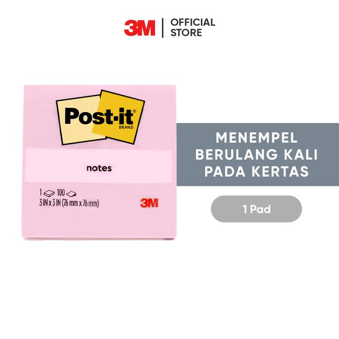 Promo 3M Post-it Sticky Notes Millennial Pink 654-1MP / Memo Tempel ...