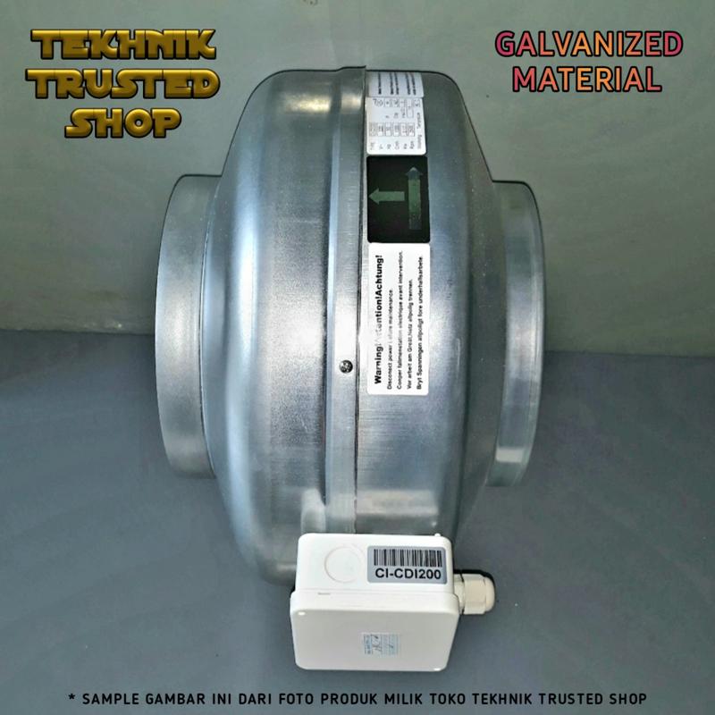 Centrifugal blower hisap Duct inline size 8" CDI.200 - Shop | Tokopedia